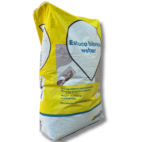 Estuco Blanco Weber 40kg | Paneles y Plafones MG