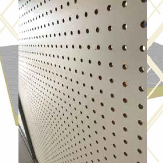 Muro de Madera acabado Melamina Perforado / M2 | Paneles y Plafones MG