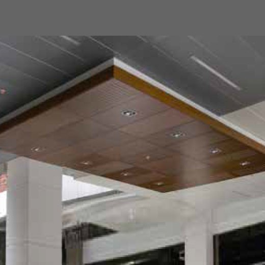 Plafón de Aluminio Acabado Madera y Perforación / M2 | Paneles y ...