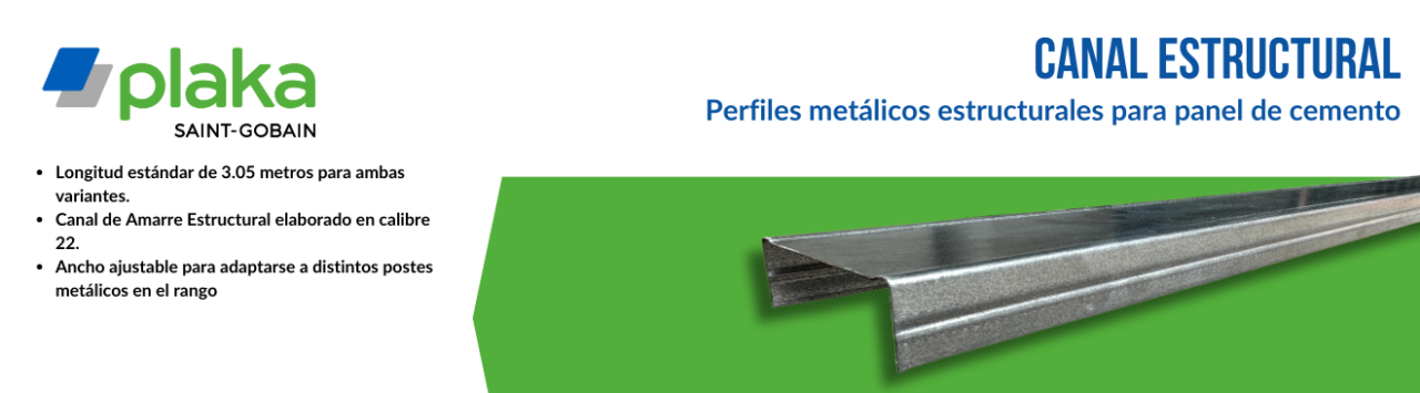 Canal estructural 9.20 x 3.05 m | Paneles y Plafones MG