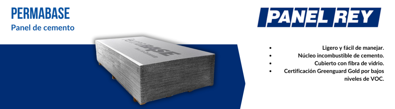 Permabase Panel Rey 1.22 x 2.44m | Paneles y Plafones MG